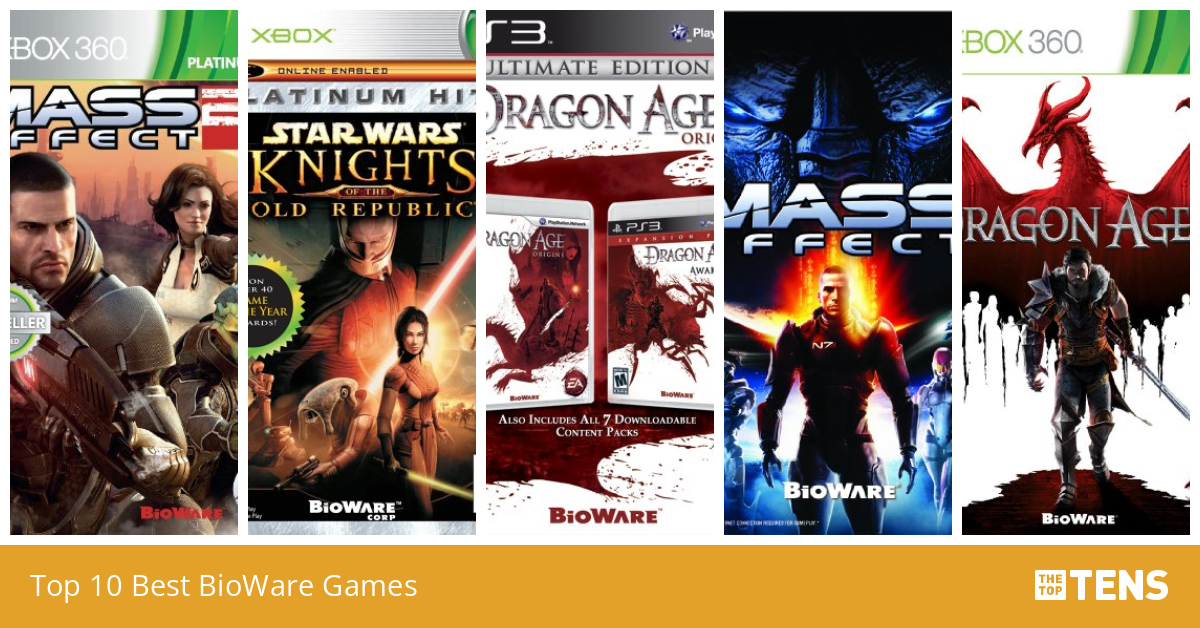 Top 10 Best BioWare Games