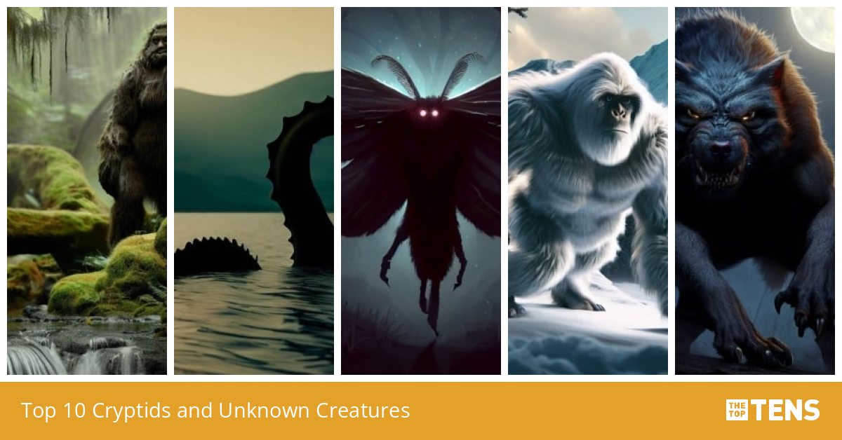 Top 10 Cryptids and Unknown Creatures