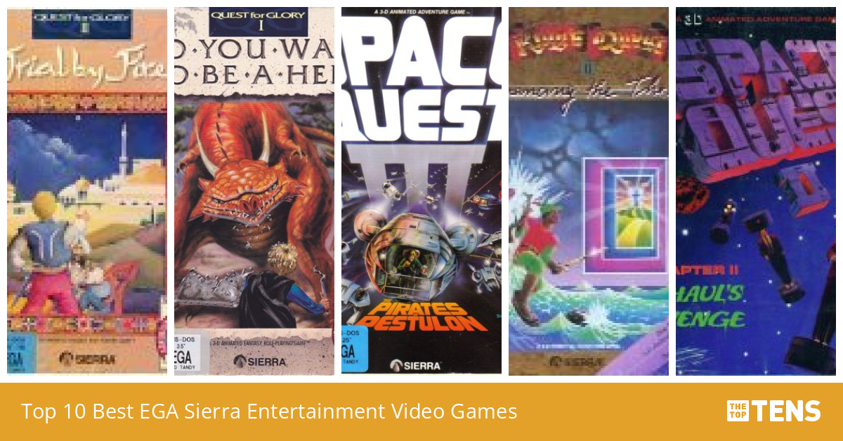 Top 10 Best EGA Sierra Entertainment Video Games