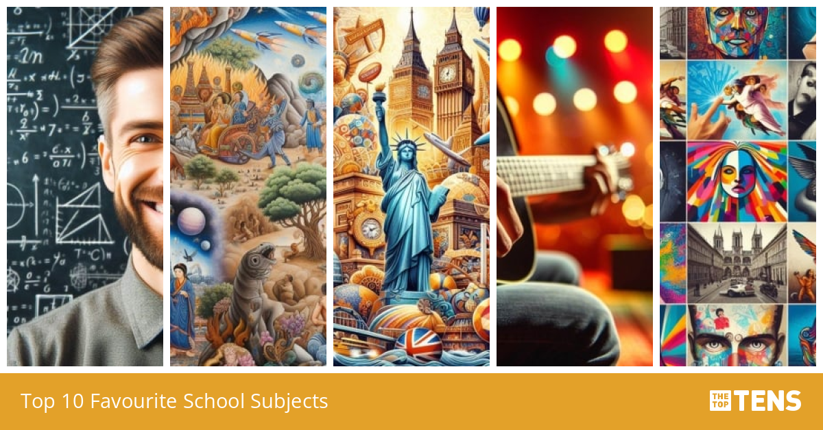 Top 10 Favourite School Subjects