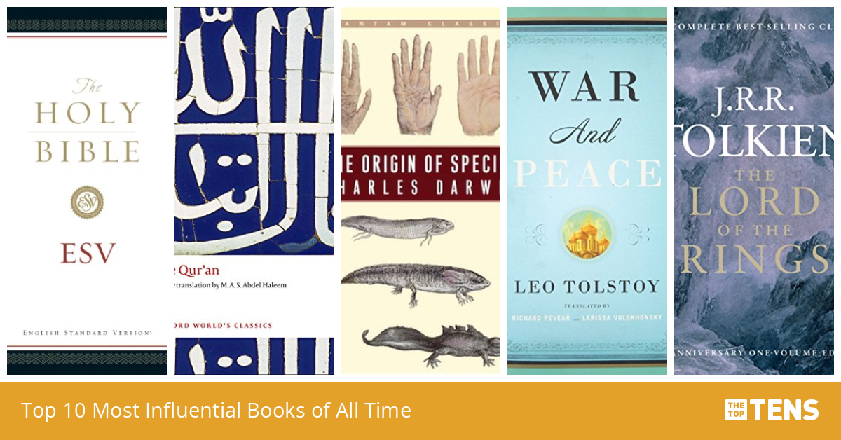 Top 10 Most Influential Books of All Time