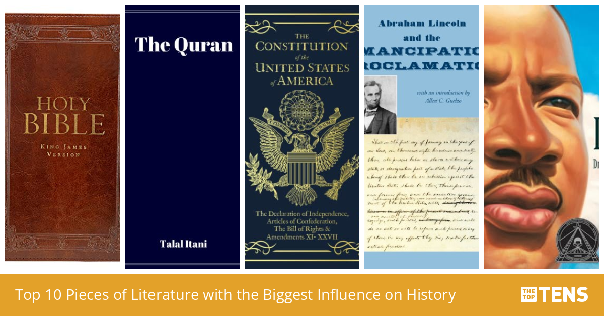 Top 10 Pieces of Literature with the Biggest Influence on History