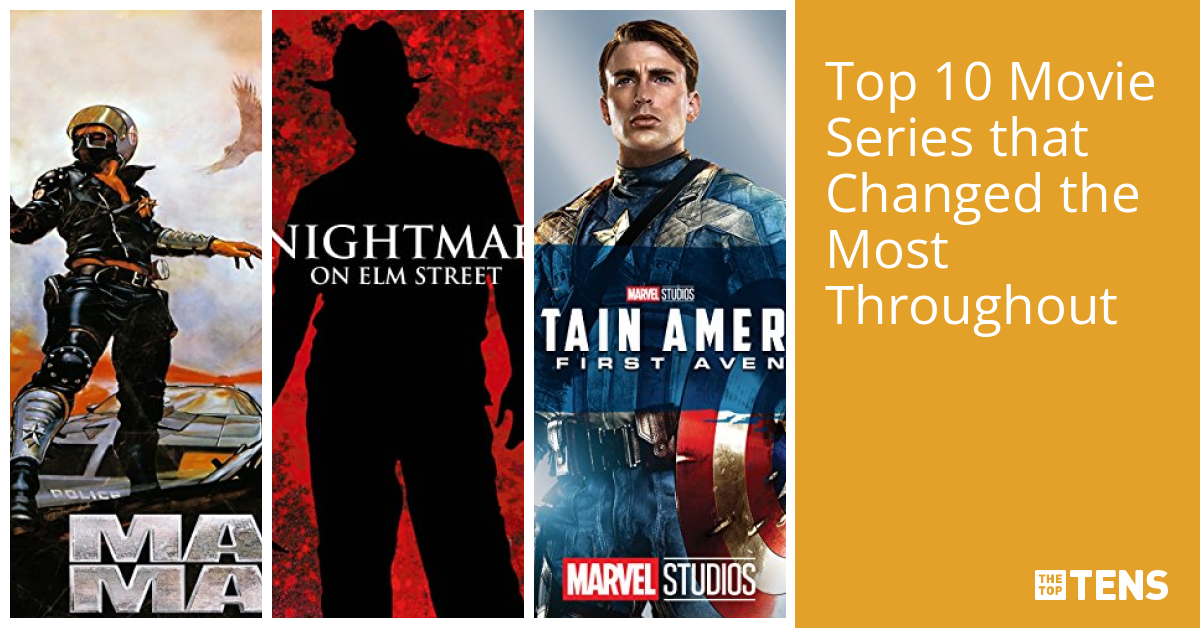 Top 10 Movie Series that Changed the Most Throughout