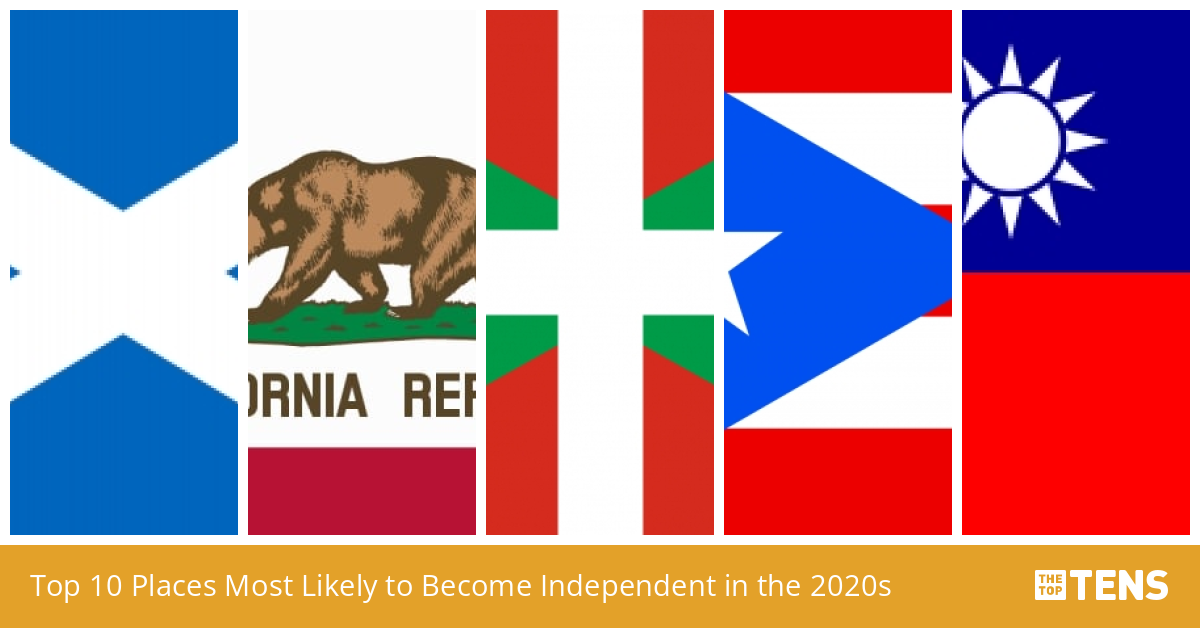 Top 10 Places Most Likely to Become Independent in the 2020s