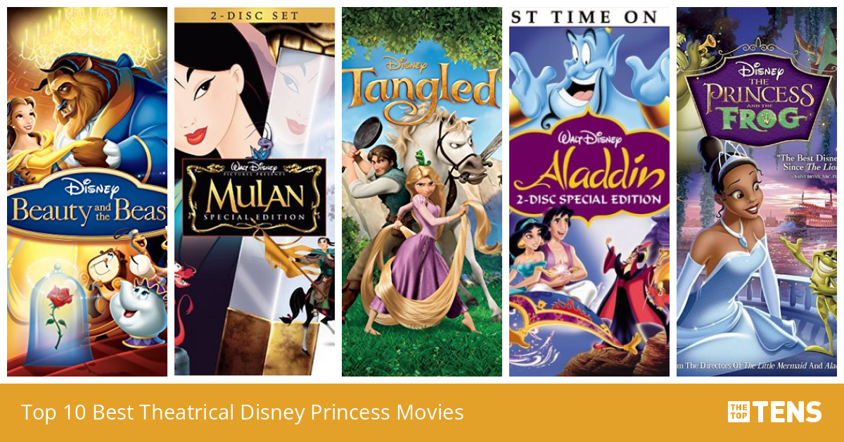 Top 10 Best Theatrical Disney Princess Movies