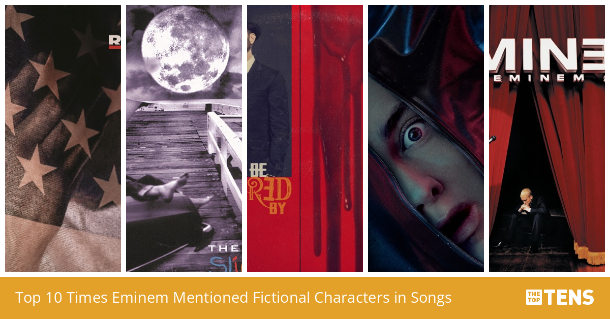 Top 10 Times Eminem Mentioned Fictional Characters in Songs
